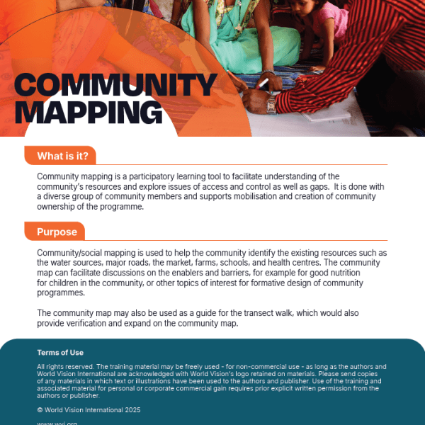 Community Mapping Tool Health World Vision International